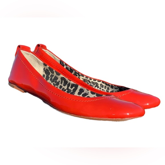 Coach | Shoes | Coach Anora Flats Carnelian Red Patent Leather Turn ...